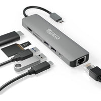 Plugable USBC-7IN1E Portable USB-C Ethernet Docking Station ...